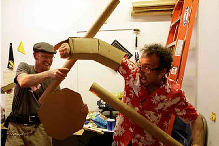 A new kind of fight club - with cardboard