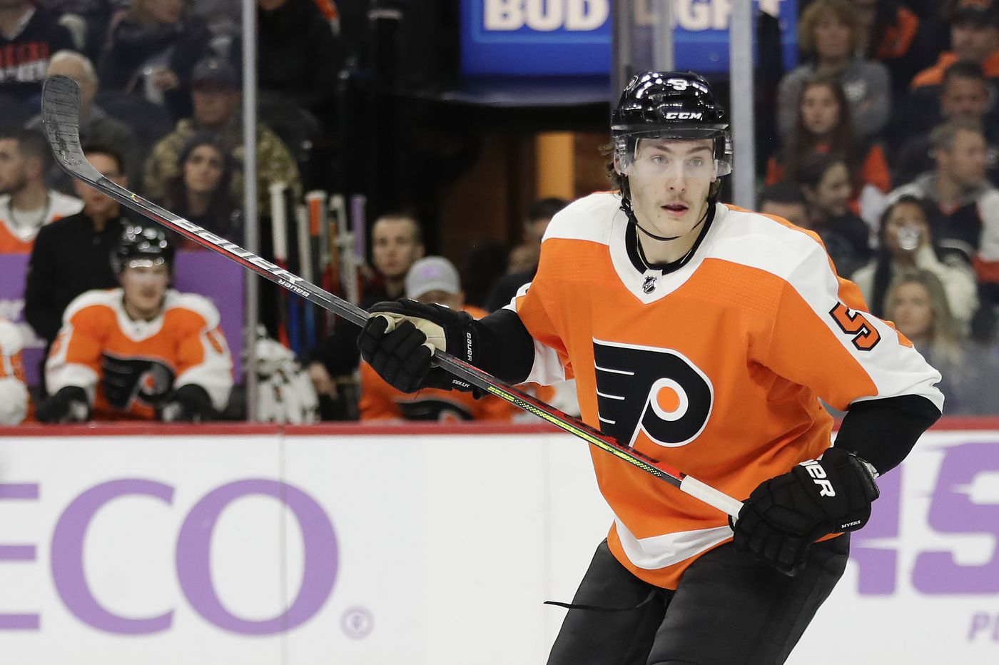 Phil Myers returns to Flyers lineup; Buffalo’s sizzling Jack Eichel ...