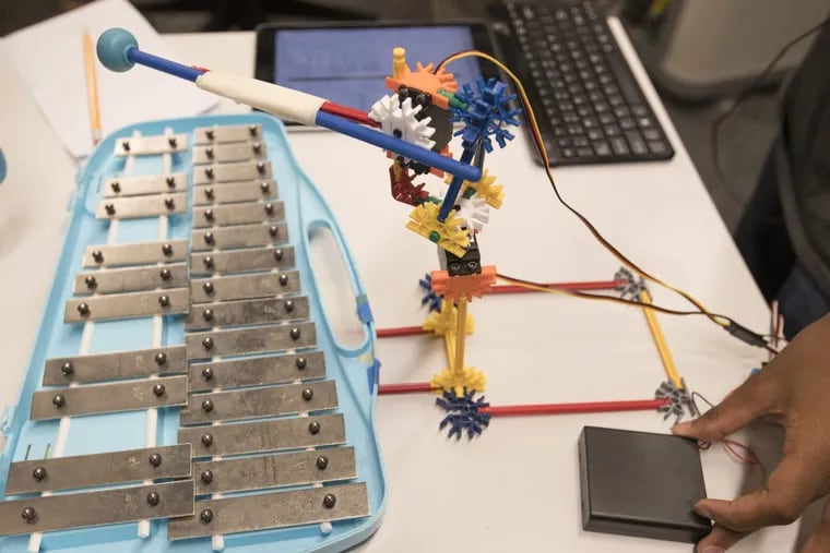 Robots and xylophones? At Drexel camp they make beautiful music together