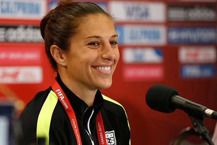 Carli Lloyd will answer criticism 'on the field'