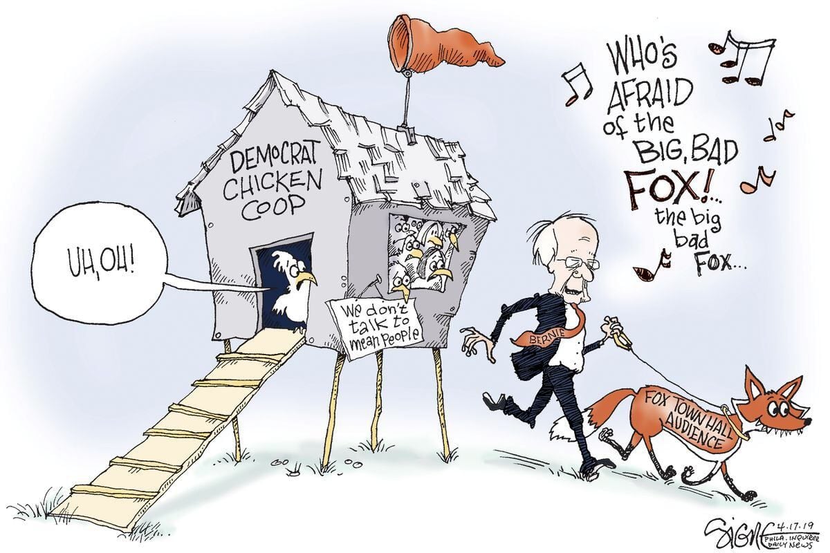 Political Cartoon: Bernie Sanders’ Fox News town hall