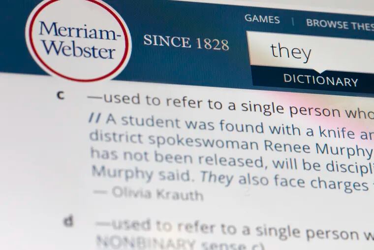 Merriam-Webster declares ‘they’ its 2019 word of the year