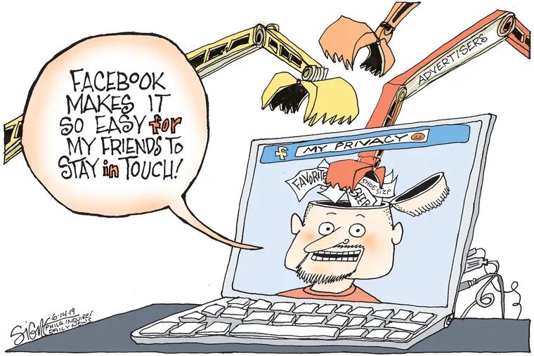 Political Cartoon: Facebook friending