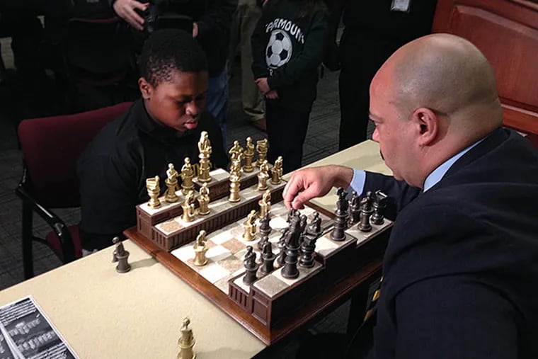 D.A. and Co. take on Phila. students at chess