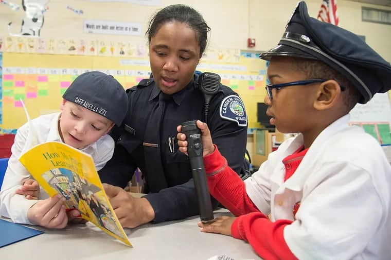 Giving back to Camden, an officer on patrol