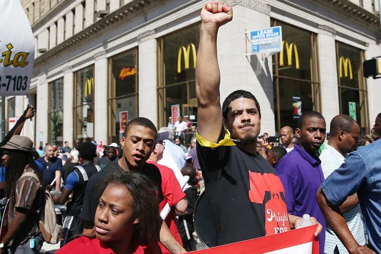11 arrested at Philly fast-food wage protest