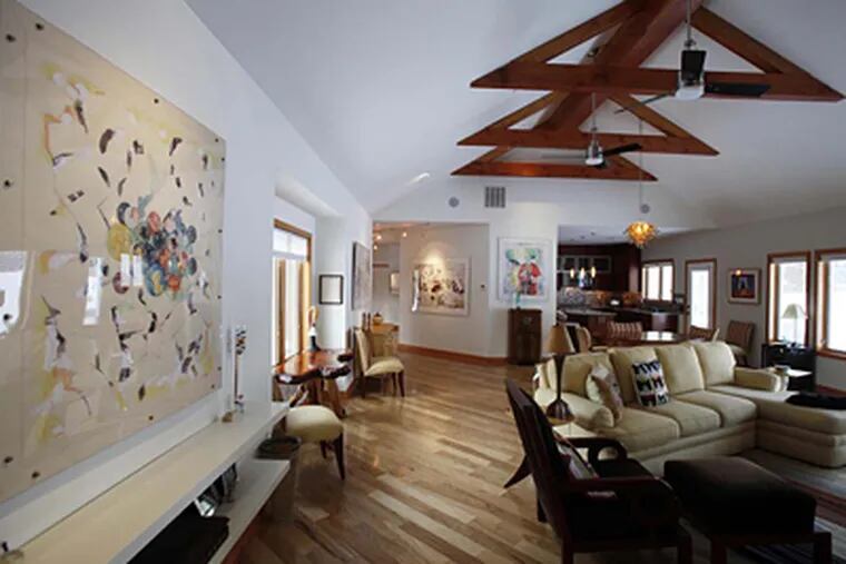 Artist's home is largely a studio