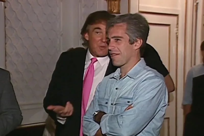 Trump seen partying with sex offender Jeffrey Epstein in unearthed NBC ...