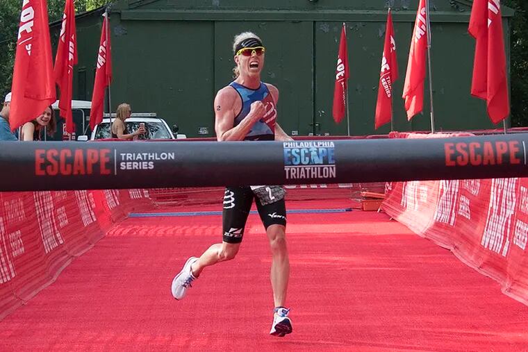Cameron Dye celebrates 34th birthday with Philadelphia Escape Triathlon win
