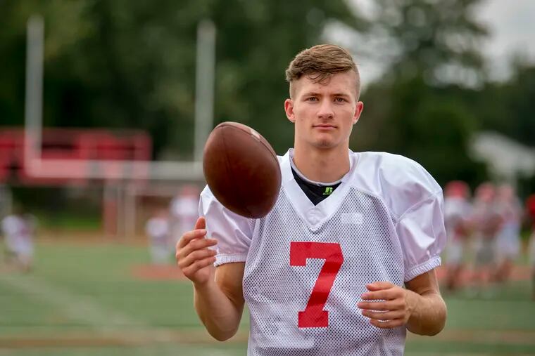 Rancocas Valley’s Bryce Mangene sets tone as quarterback – and on defense