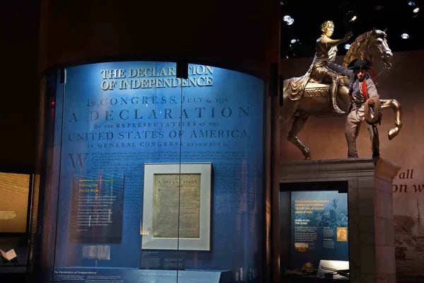 Rare version of the Declaration of Independence on display at the ...