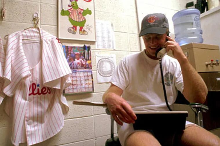 Former Phillie Phanatic now pushes fun at work