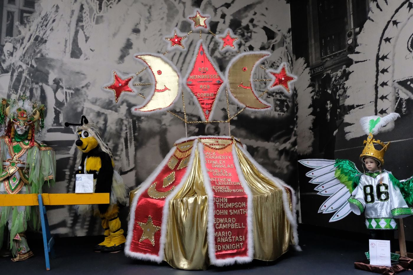 Parading through the feathered, bedazzled Mummers Museum collection