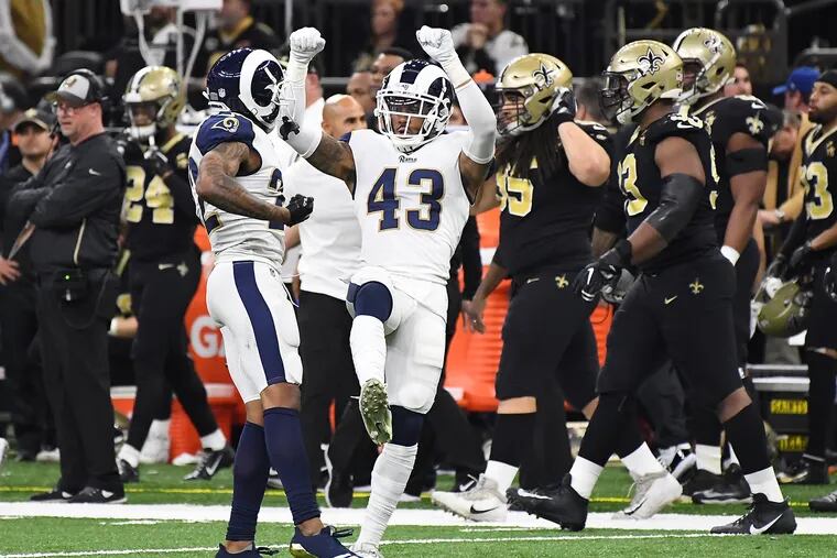 Rams safety John Johnson III gains Eagles fans after mocking the Saints ...