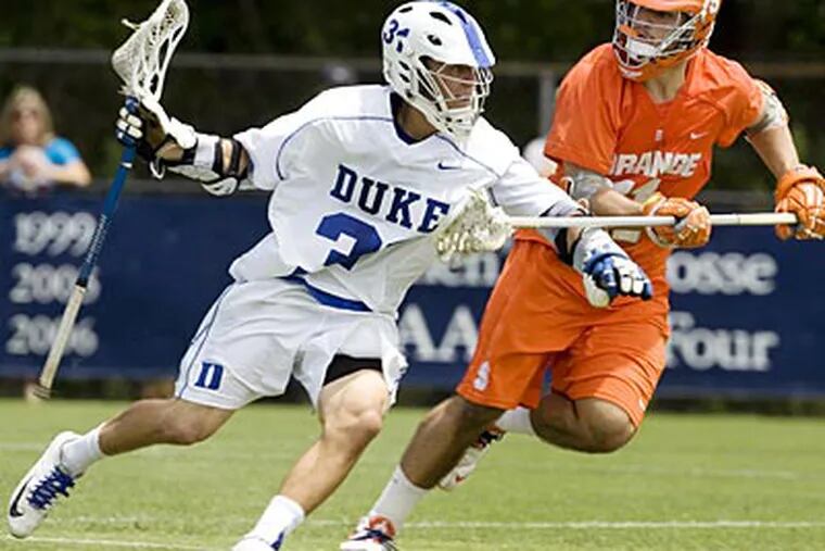 Duke lacrosse star returning to Philly for NCAA quarterfinals