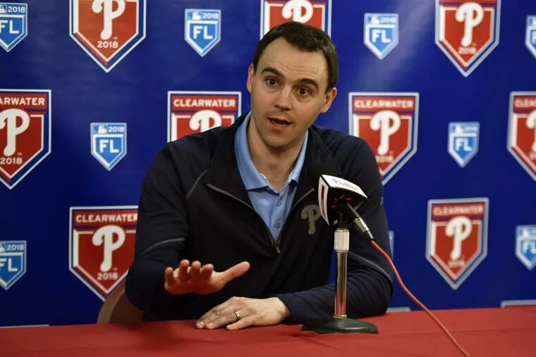 Phillies general manager Matt Klentak takes optimistic, also realistic ...