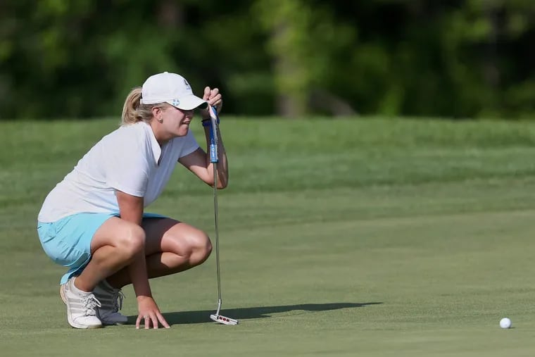 Wearn takes advantage of her long drives, leads Valley Forge Invitational