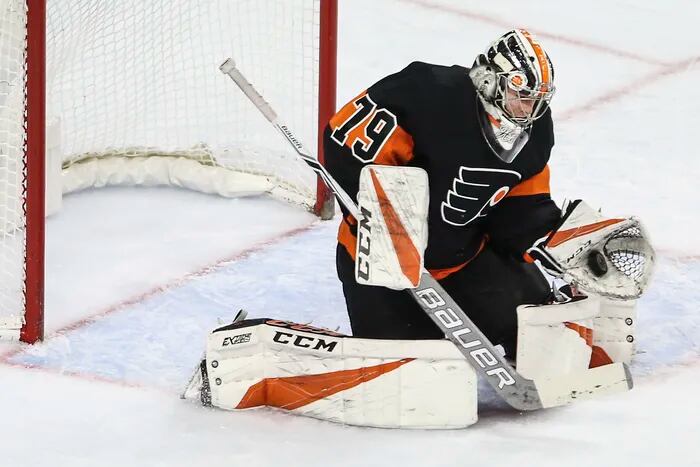 Carter Hart and the six other goalies the Flyers have used this season