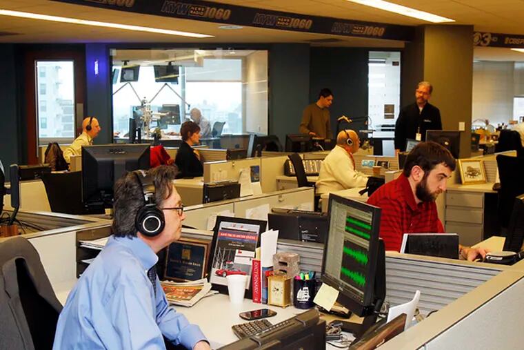 Reunited KYW newsrooms broadcasting from Spring Garden