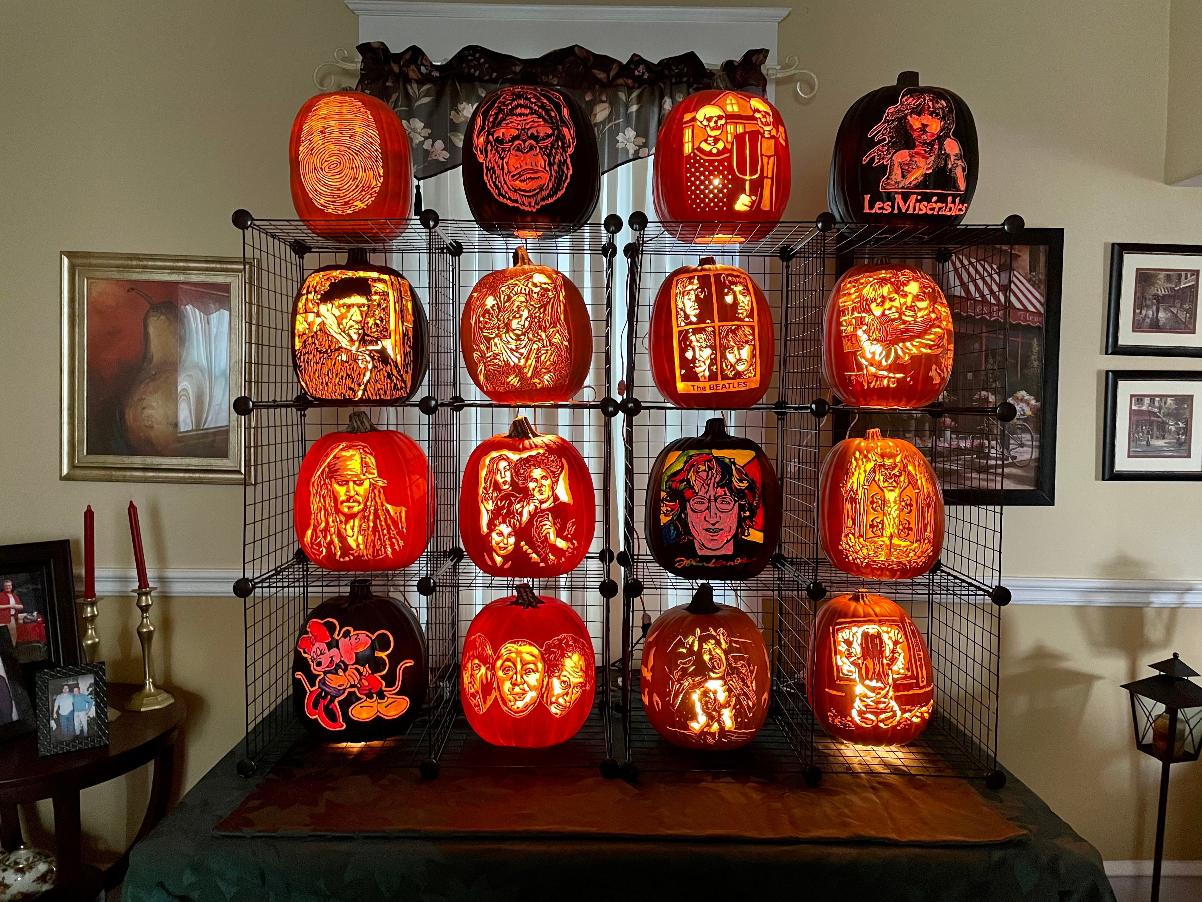 Video Game Pumpkin Stencils