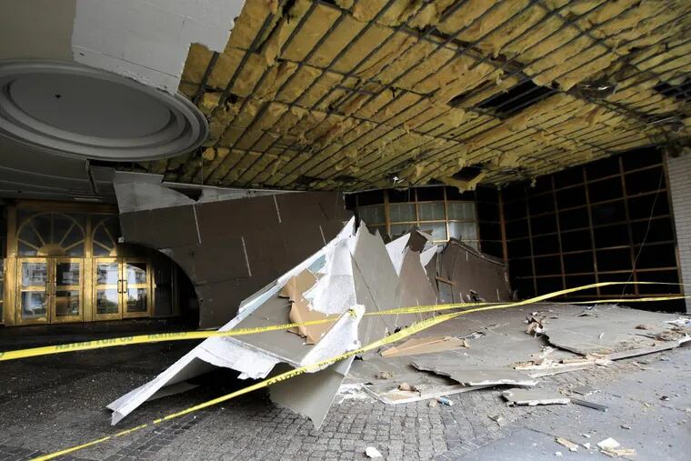 Ceiling collapses at Shore's long-closed Atlantic Club