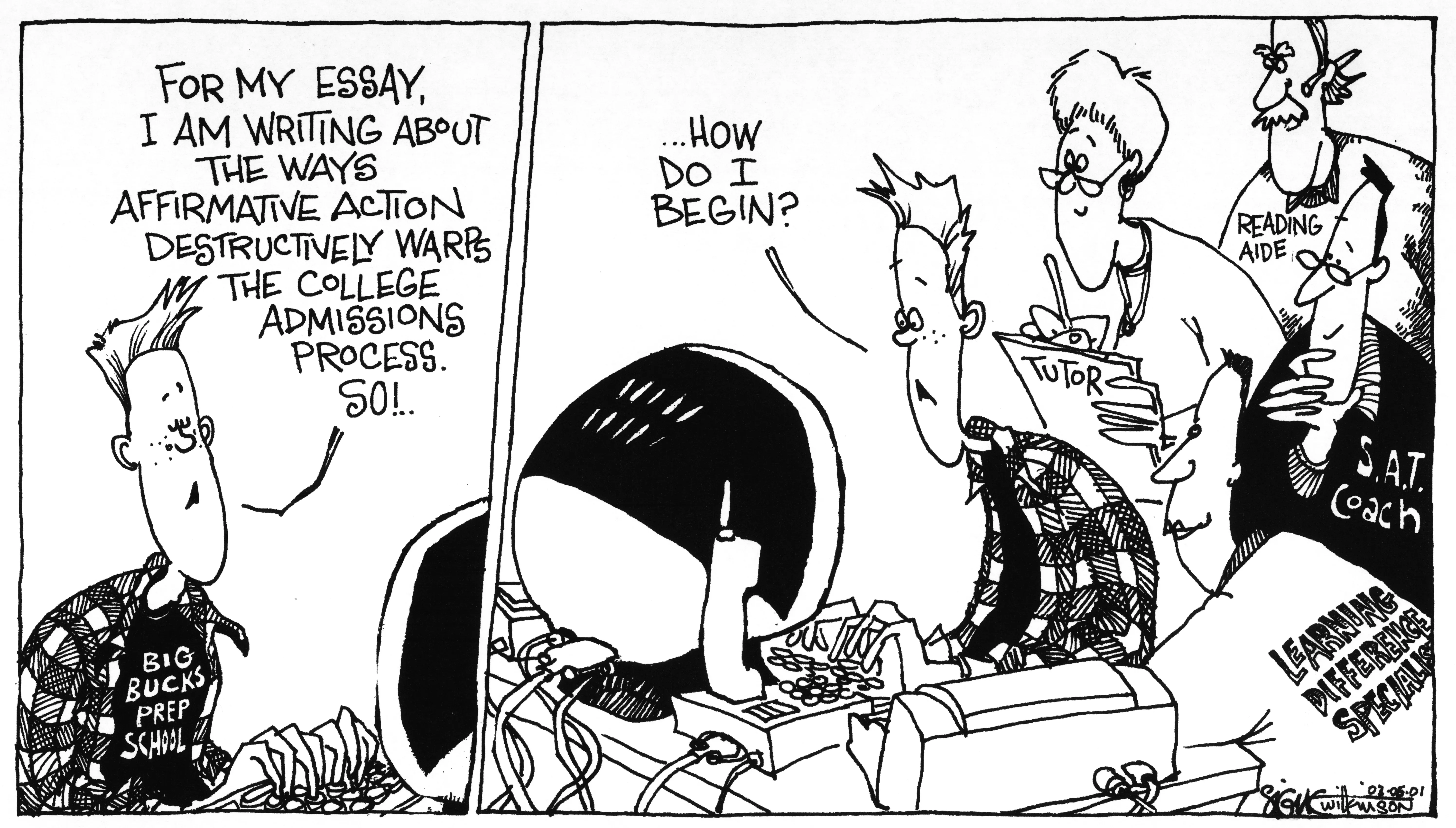 College Admissions Cartoon