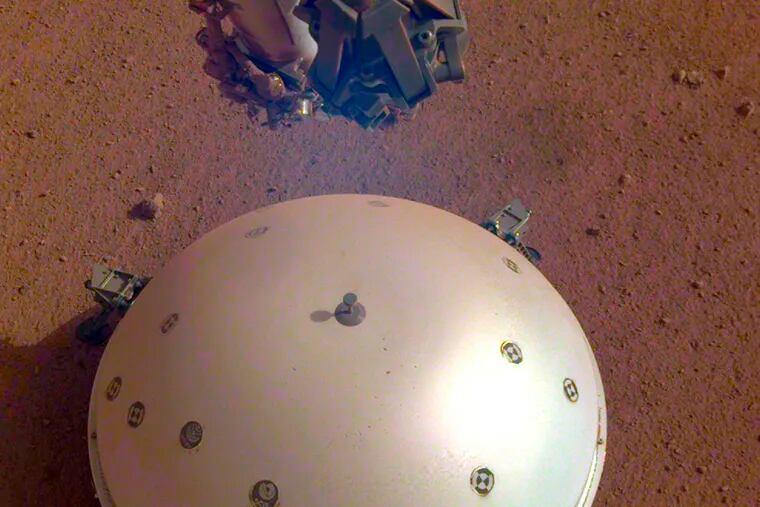 Mars lander picks up what is likely first detected marsquake
