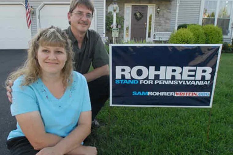 Impassioned supporters mount write-in effort for Sam Rohrer