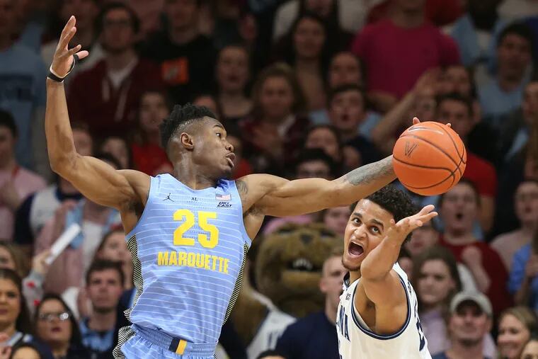 Villanova defeats Marquette 72-71