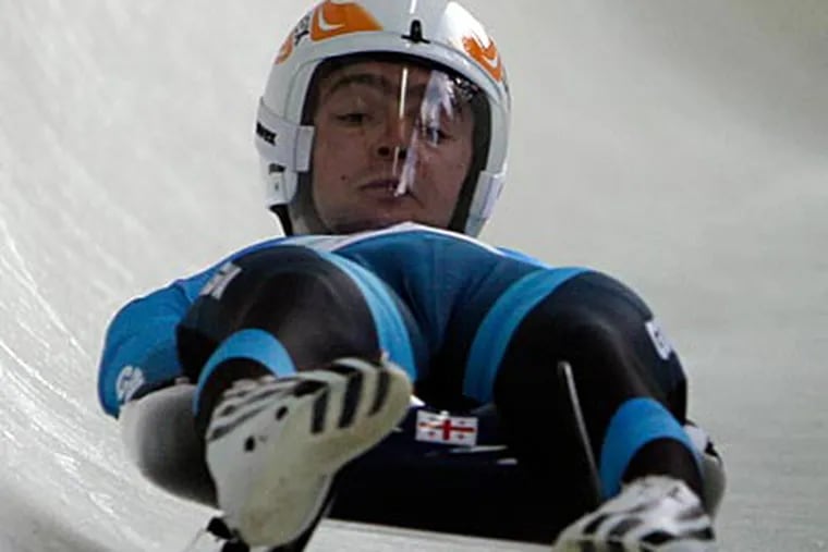 Skeleton Olympics Crash