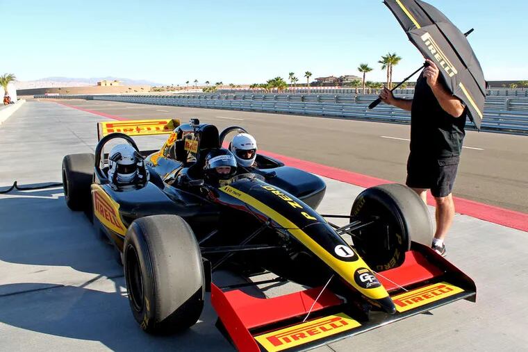 Seven minutes behind the wheel of a Formula One race car