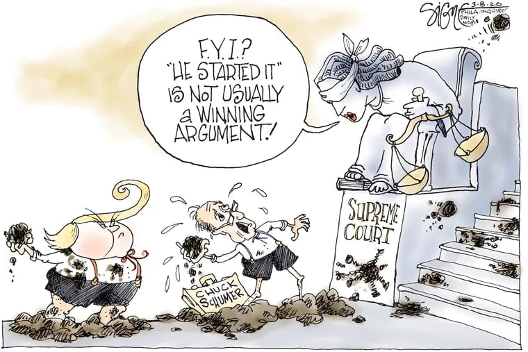 Political Cartoon: Chuck Schumer derangement syndrome