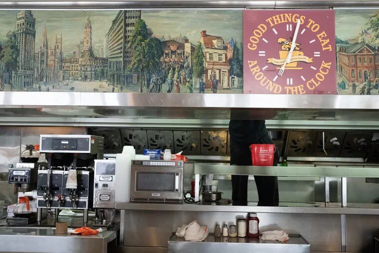 Inside the Melrose Diner following Wednesday's fire