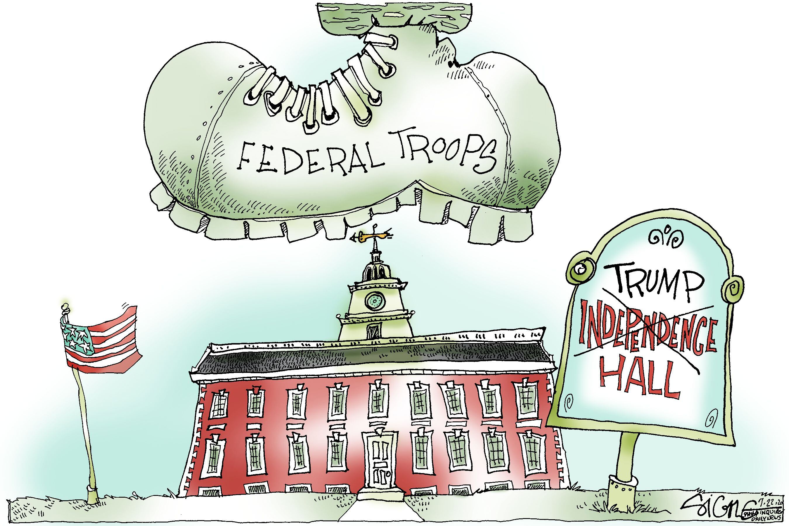 Declaration Of Independence Paper Cartoon