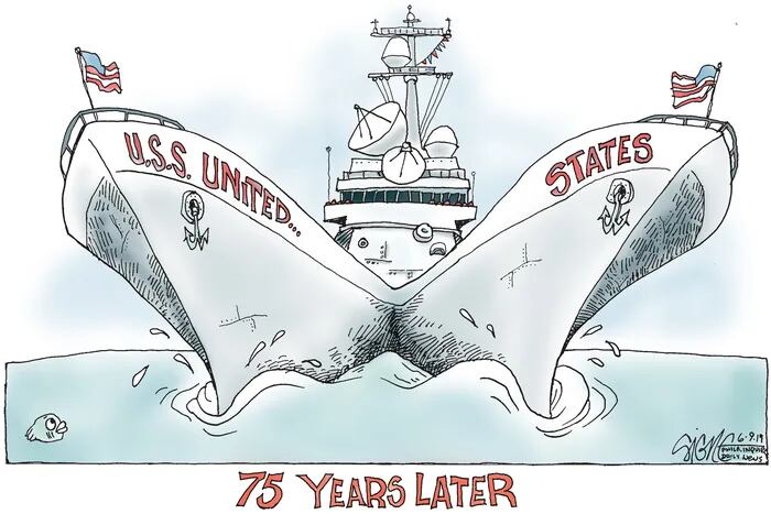 Political Cartoon: D-Day, 75 years later